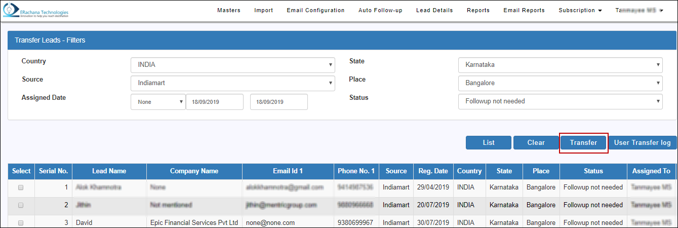 Help | Transfer Leads to Manage Leads Like a Pro